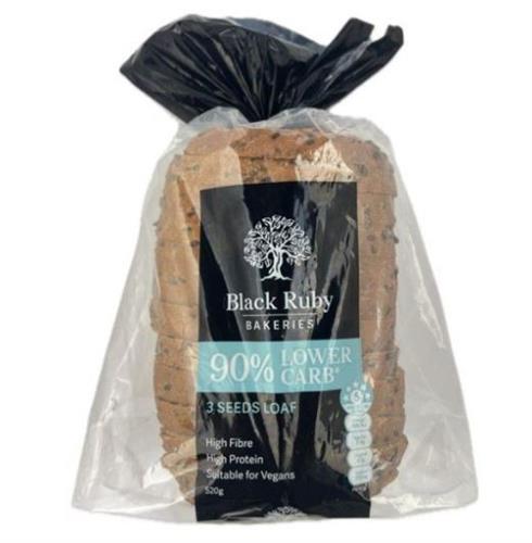 Black Ruby Bakeries 3 Seeds Low Carb Loaf 520g – Kiah Organic ...