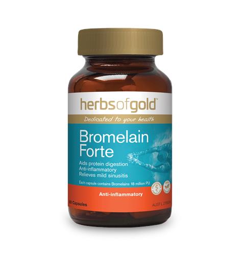 Herbs of Gold Bromelain Forte 60Cap – Kiah Organic & Wholefoods Warehouse